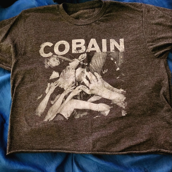 Tops | Retro Kurt Cobain Cropped Top | Poshmark